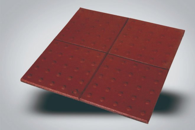 Impact-absorbing dot tiles